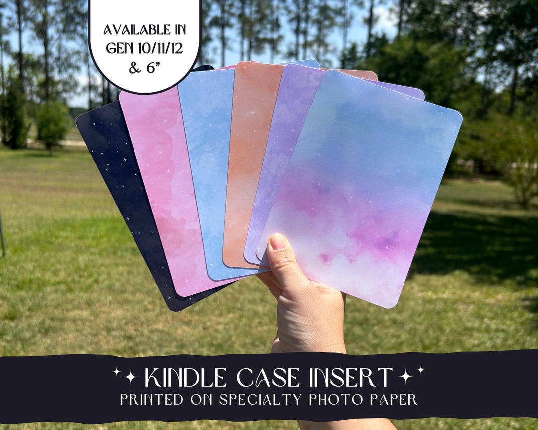 Kindle Case Insert | Kindle Gift | Insert for Ereader | Bookish Gift ...
