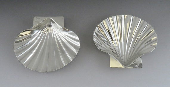 1743 English Georgian Sterling Silver Shell Dishes Thomas | Etsy