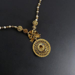 Antique Spanish Colonial Philippines 14k Gold Pearl Tamborin Relikaryo ...