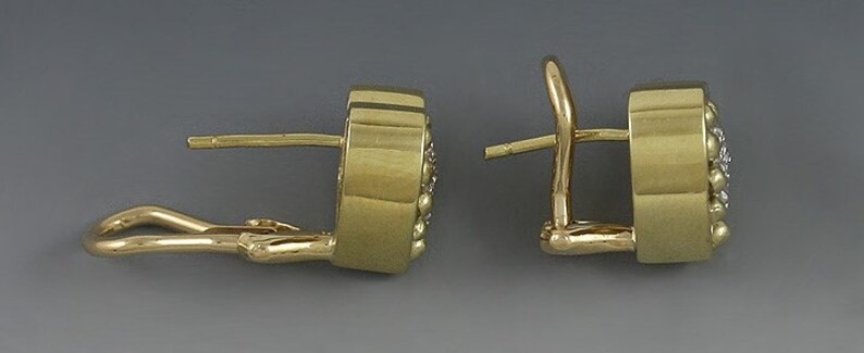 Modern Makur Designs 14k Gold & Diamond Heart Shaped Earrings - Etsy