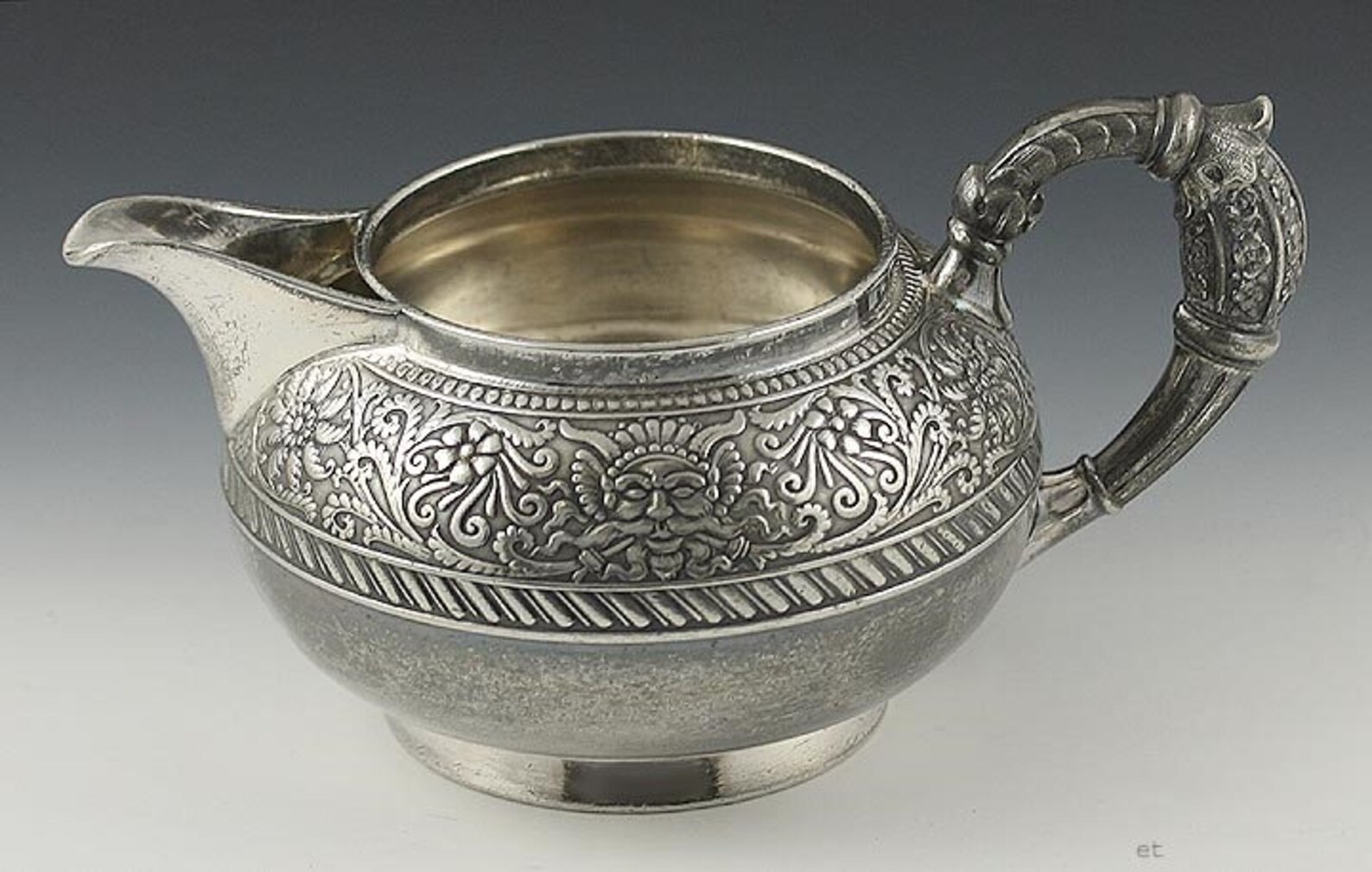 Meriden Britannia Assyrian Head Pattern Silverplate Creamer - Etsy