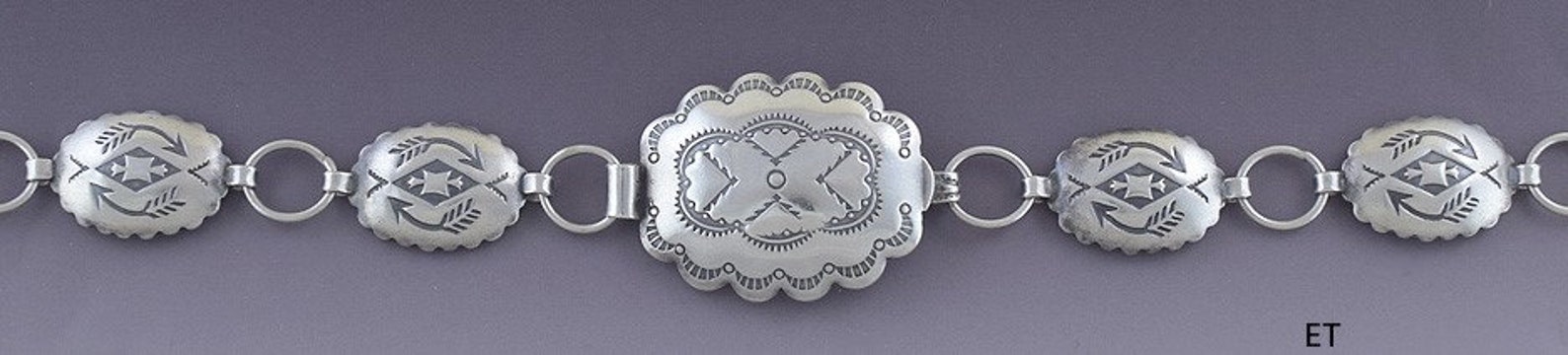 Fine Old Pawn Native American Sterling Silver Hand Punchwork - Etsy