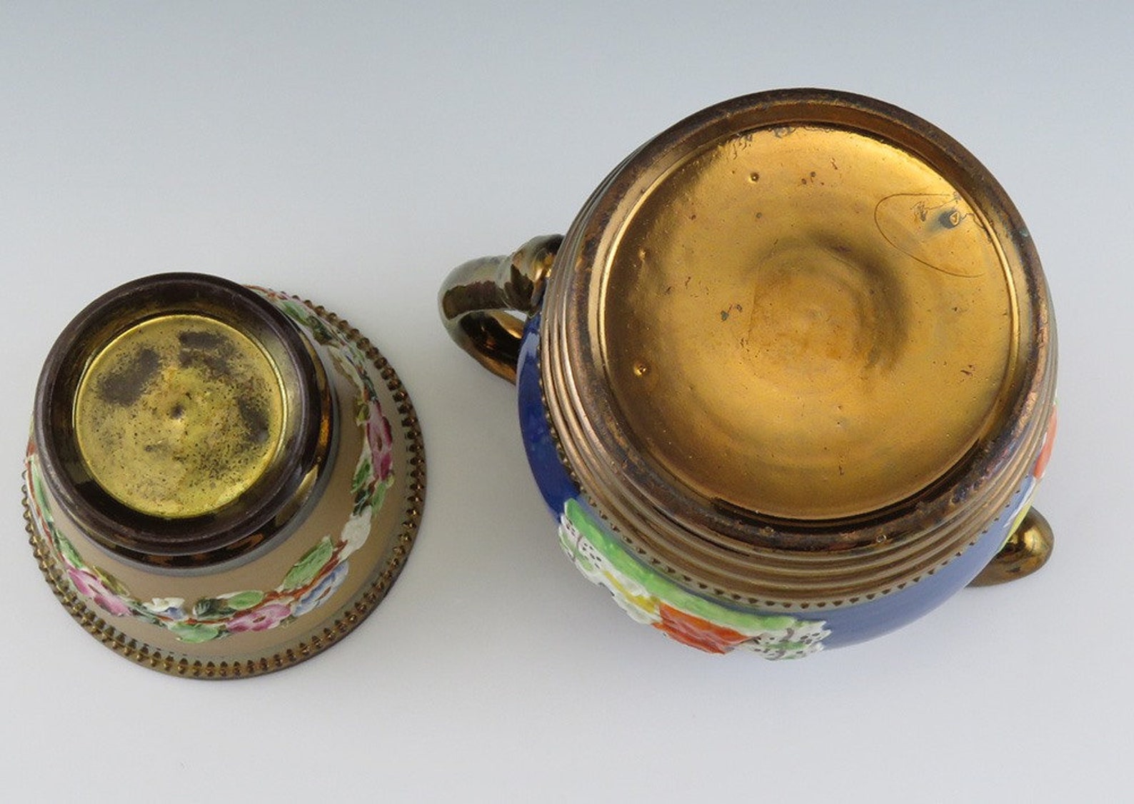 Antique Mid 1800s Staffordshire English Copper Luster Ware | Etsy