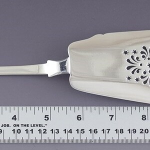 1837 Nice Antique English Sterling Silver Fiddle Fish Slice Server W ...