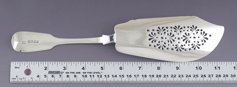 1837 Nice Antique English Sterling Silver Fiddle Fish Slice | Etsy