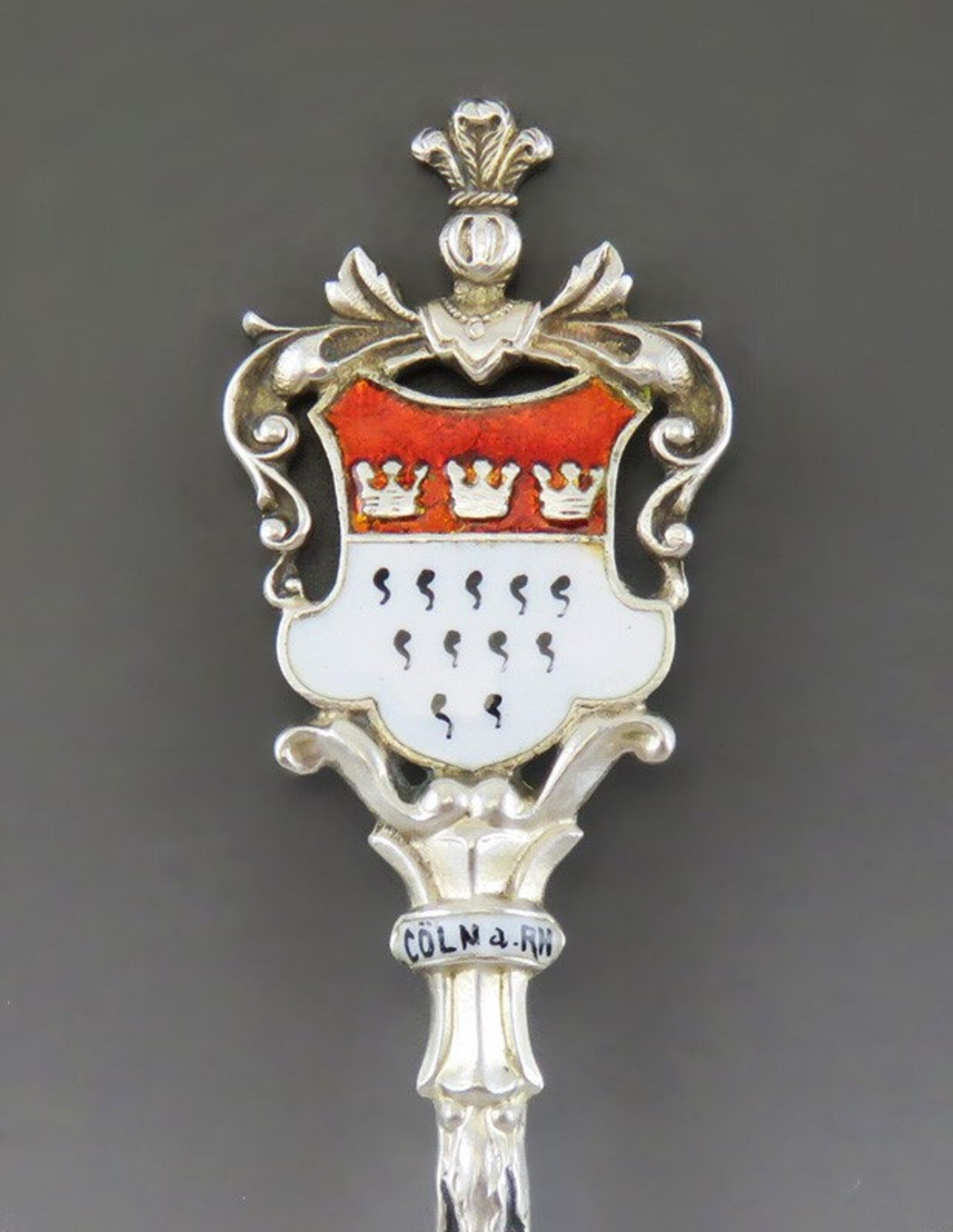 German Silver Cologne Cathedral Church Saint Peter Enamel - Etsy