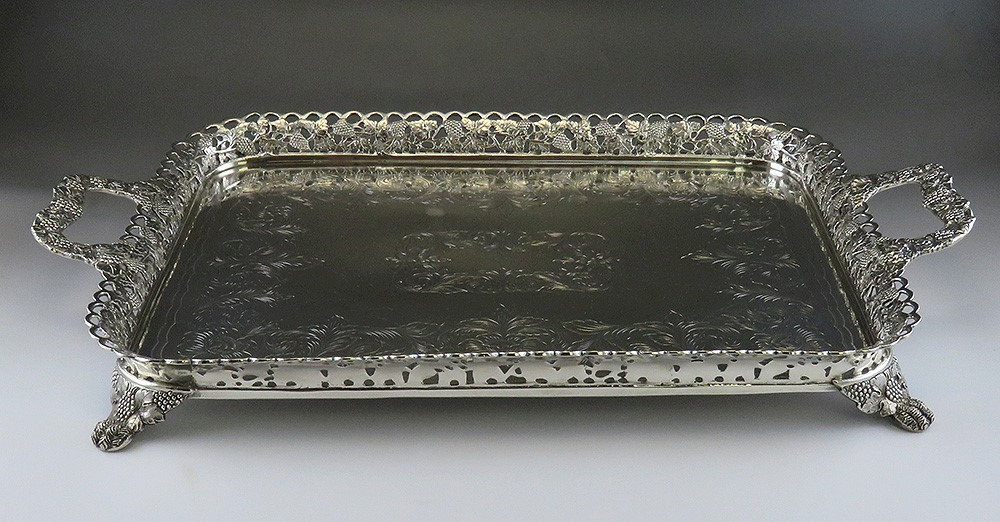 Vintage Hand Engraved Brazilian Silver Portuguese-style Footed - Etsy