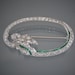 Exquisite Art Deco Platinum Diamond Emerald Brooch Pin C1920s - Etsy