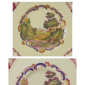 2 English Spode's Gobelin Pattern Porcelain Saucers - Etsy