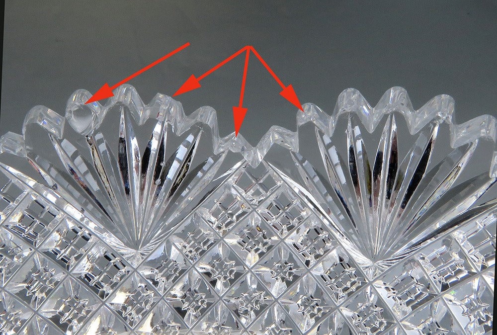 Antique ABP American Brilliant Cut Crystal Glass Serving/fruit | Etsy