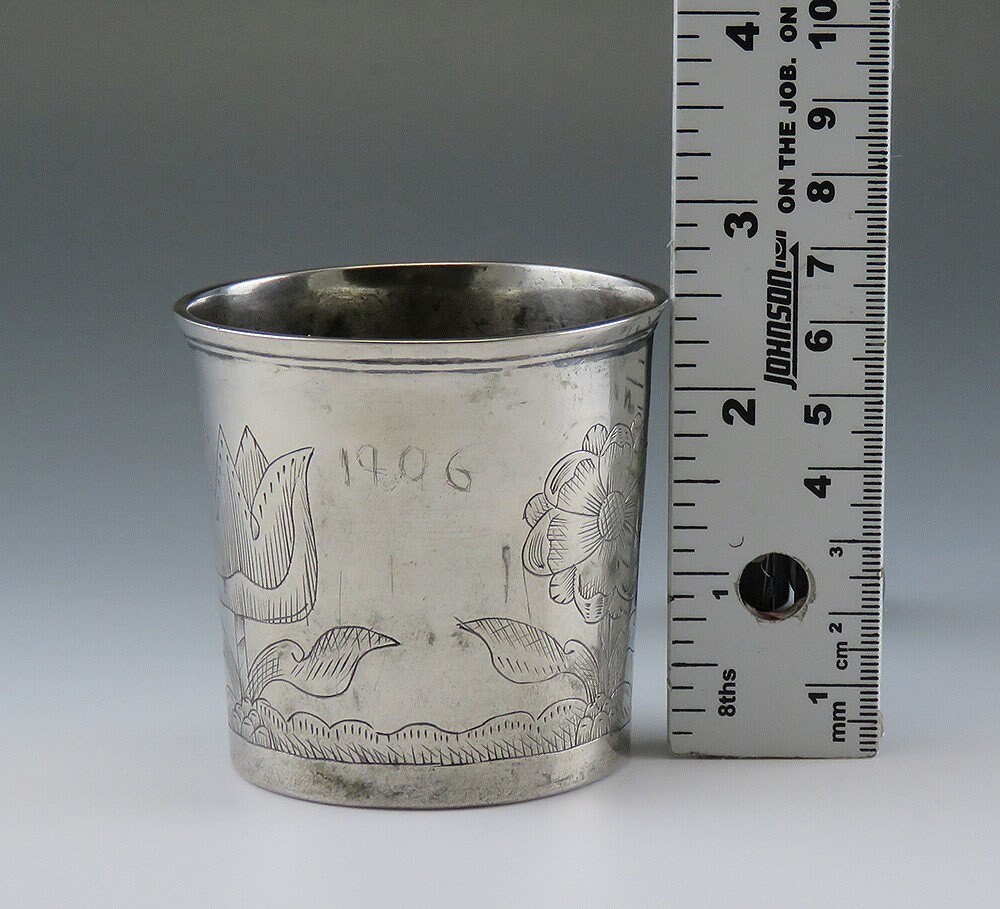 Late 1600s Norwegian Scandinavian Hand Engraved Pewter Beaker Cup - Etsy
