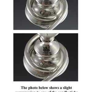 Pair Antique 1790 English Sterling Silver 3 Candle Candelabra ...