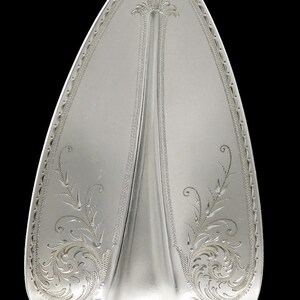 Antique Gorham Raphael 1874 Sterling Silver Engraved Pie Cake Pastry ...