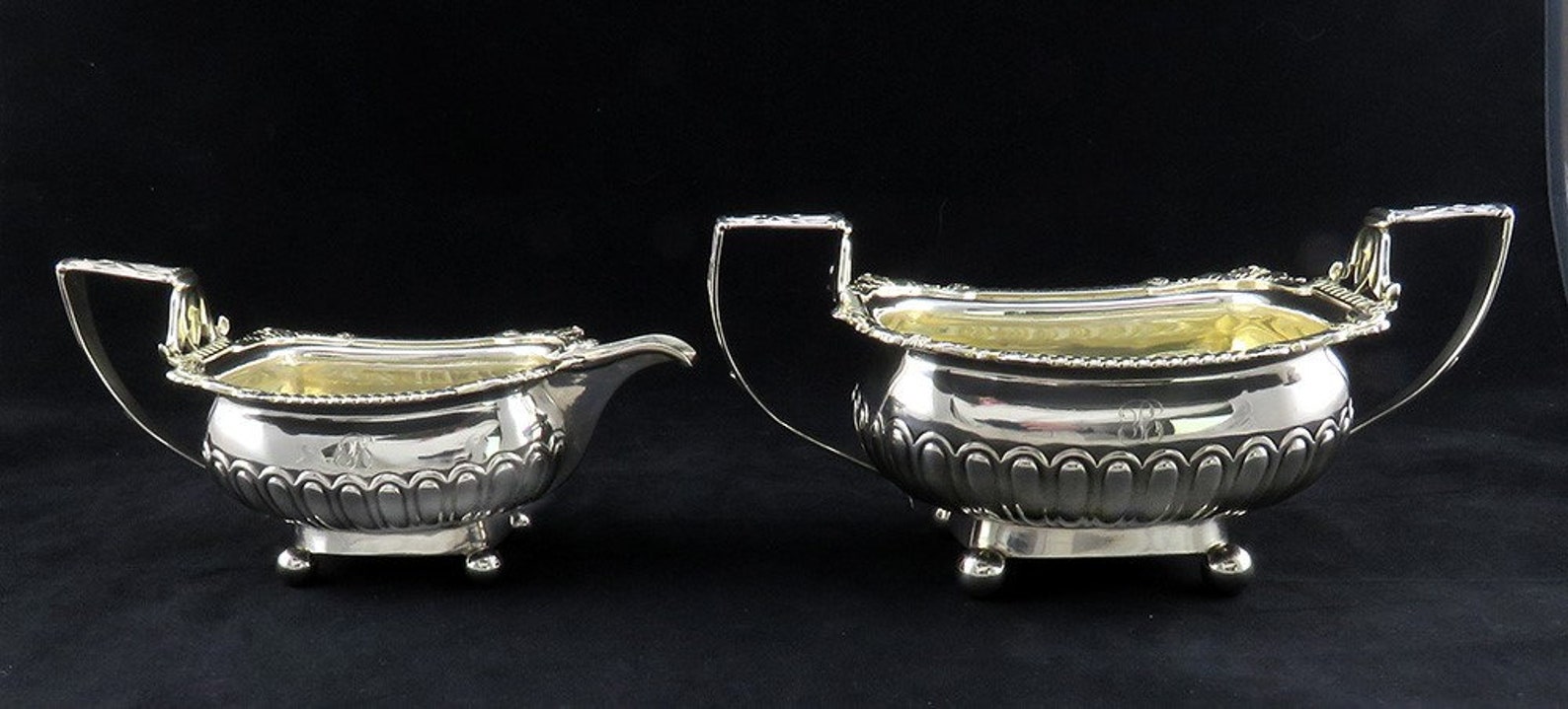 1814 Handsome English Georgian Regency Sterling Silver Sugar - Etsy