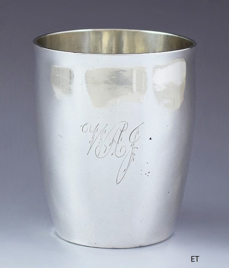 C1760-1775 Rare American Colonial Coin Silver Beaker Cup by Benjamin ...