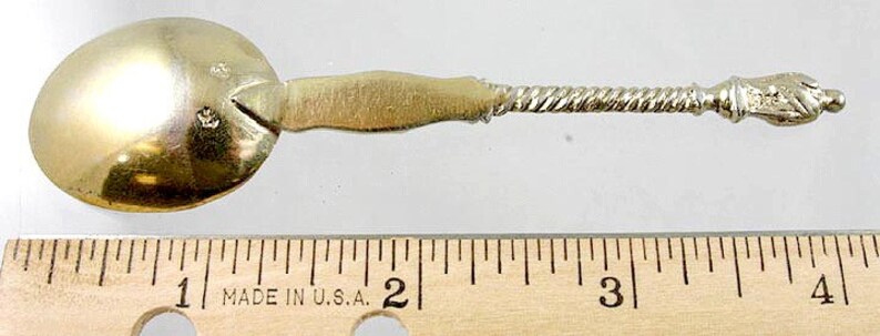 5 Antique 19th Century Gilt Silver Apostle Saint Spoons 4 | Etsy