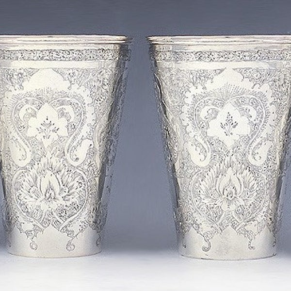 Persian Silver Cups - Etsy