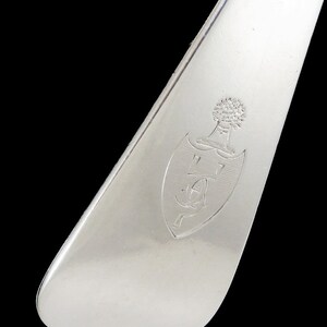 Huge 1893 Victorian English Sterling Silver Platter Serving Spoon ...