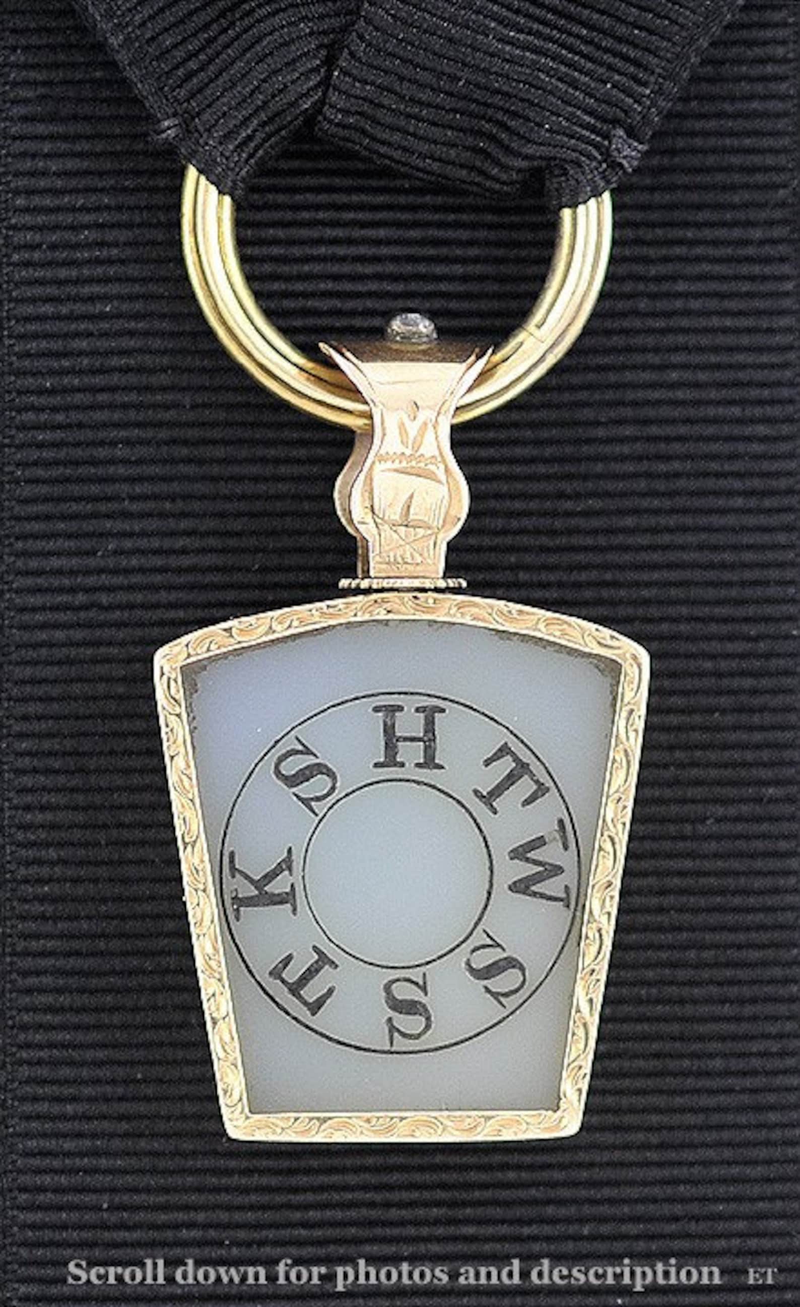 Late 1800s/early 1900s Masonic 14k Gold Keystone Holder Medal | Etsy