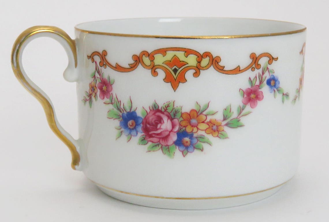 20pc Beautiful Set Czech Epiag Floral 9 Tea Cups 11 Saucers 9561 - Etsy