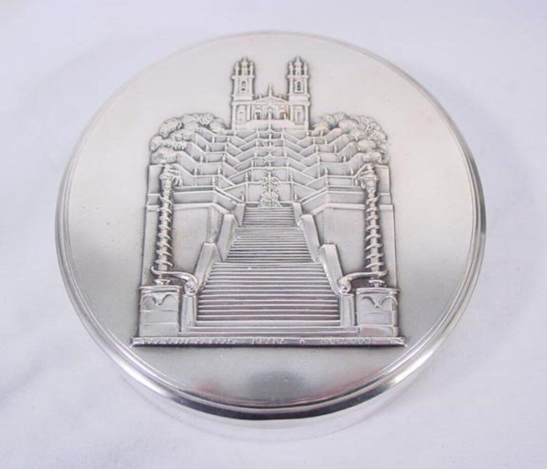Portuguese Silver Bom Jesus Do Monte Raised Design Box 4 - Etsy