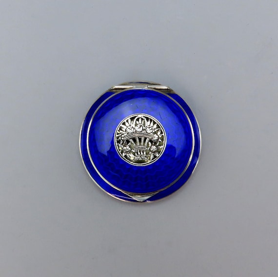 Gorgeous VTG Austrian 935 Sterling Silver Blue Guillo… - Gem