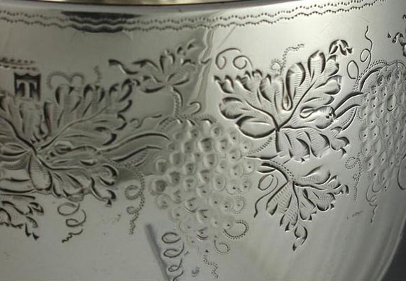 Antique 1815 Irish Georgian Sterling Silver Grape Vine Trophy Loving ...