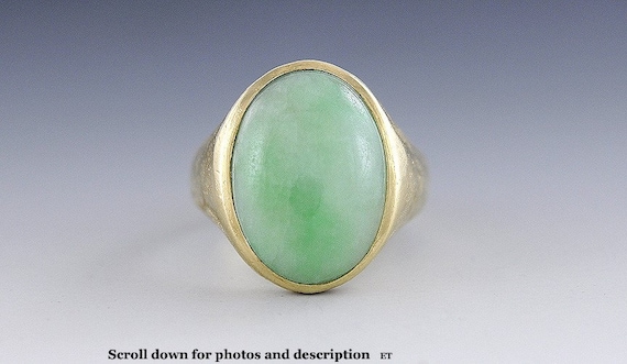 Jade cabochon ring store