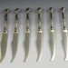 6 Antique Art Nouveau German Silver W/ Silver Blades Fish/dessert ...