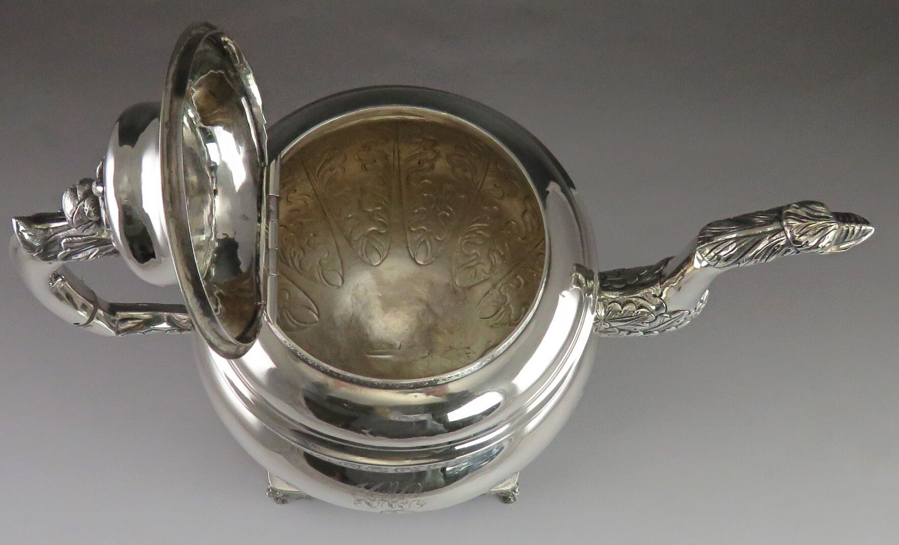 1816-1818 Large Antique American Coin Silver Coffee Teapot - Etsy
