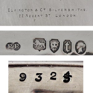 1874 Huge Elkington Victorian Sterling Silver Charger/serving Platter ...