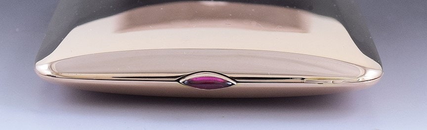 Handsome 14k Rose Gold Diamond & Ruby Cigarette Case | Etsy