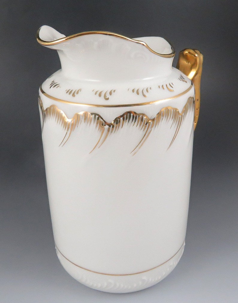 Elegant Antique/vintage Gilt Porcelain Milk Pitcher Large - Etsy