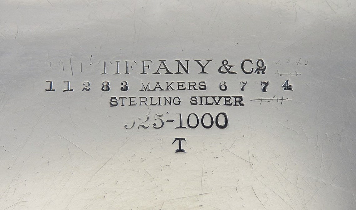 Antique C1895 Art Nouveau Tiffany & Co Sterling Silver Serving ...