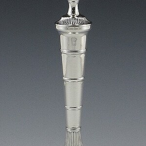 Pair Antique 1790 English Sterling Silver 3 Candle Candelabra ...