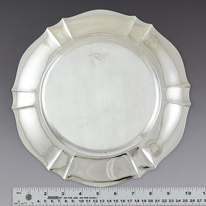 Antique Tiffany & Co Sterling Silver Plate Charger Maclean Motto Crest ...