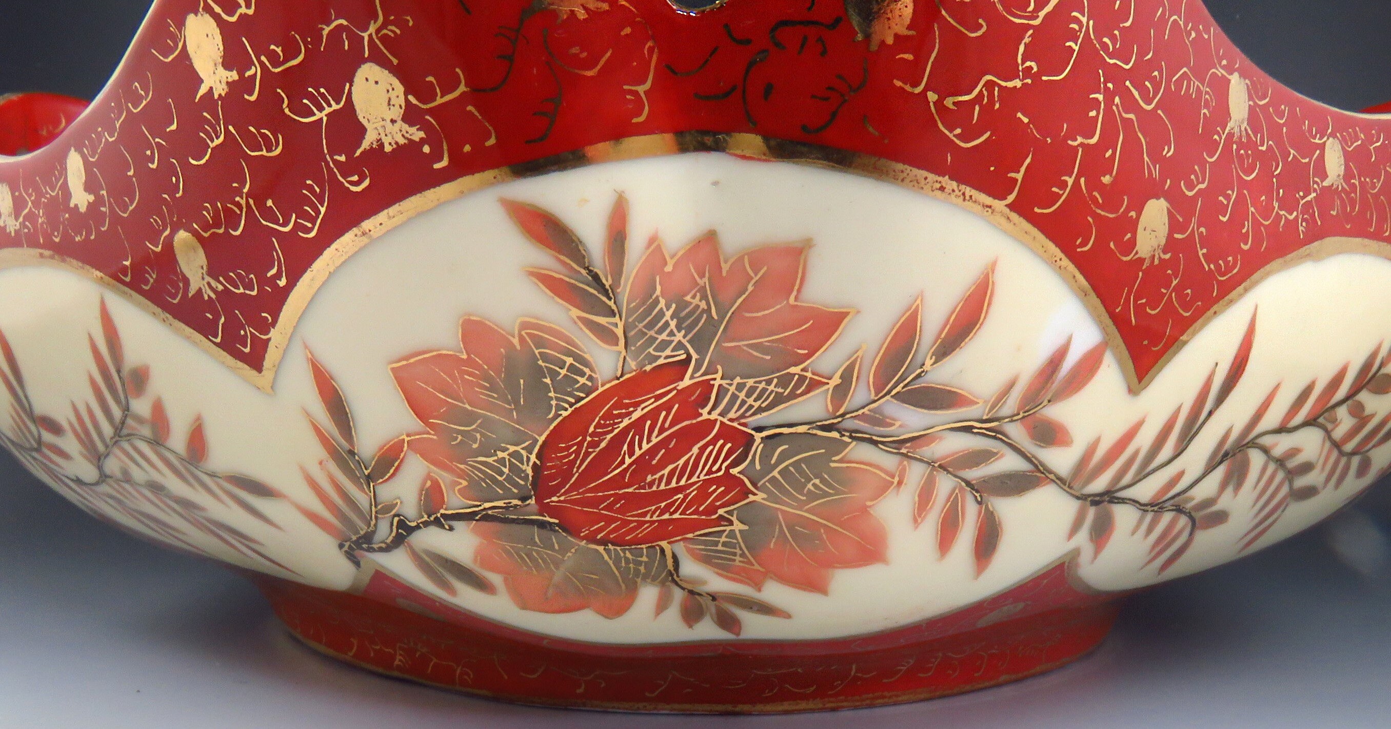 Beautiful B&D Japanese Style Bowl w/ Birds Flowers | Etsy