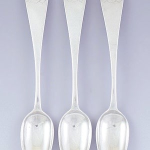 Fine Set 3 C1790 William Mannerback American Coin Silver Teaspoons - Etsy