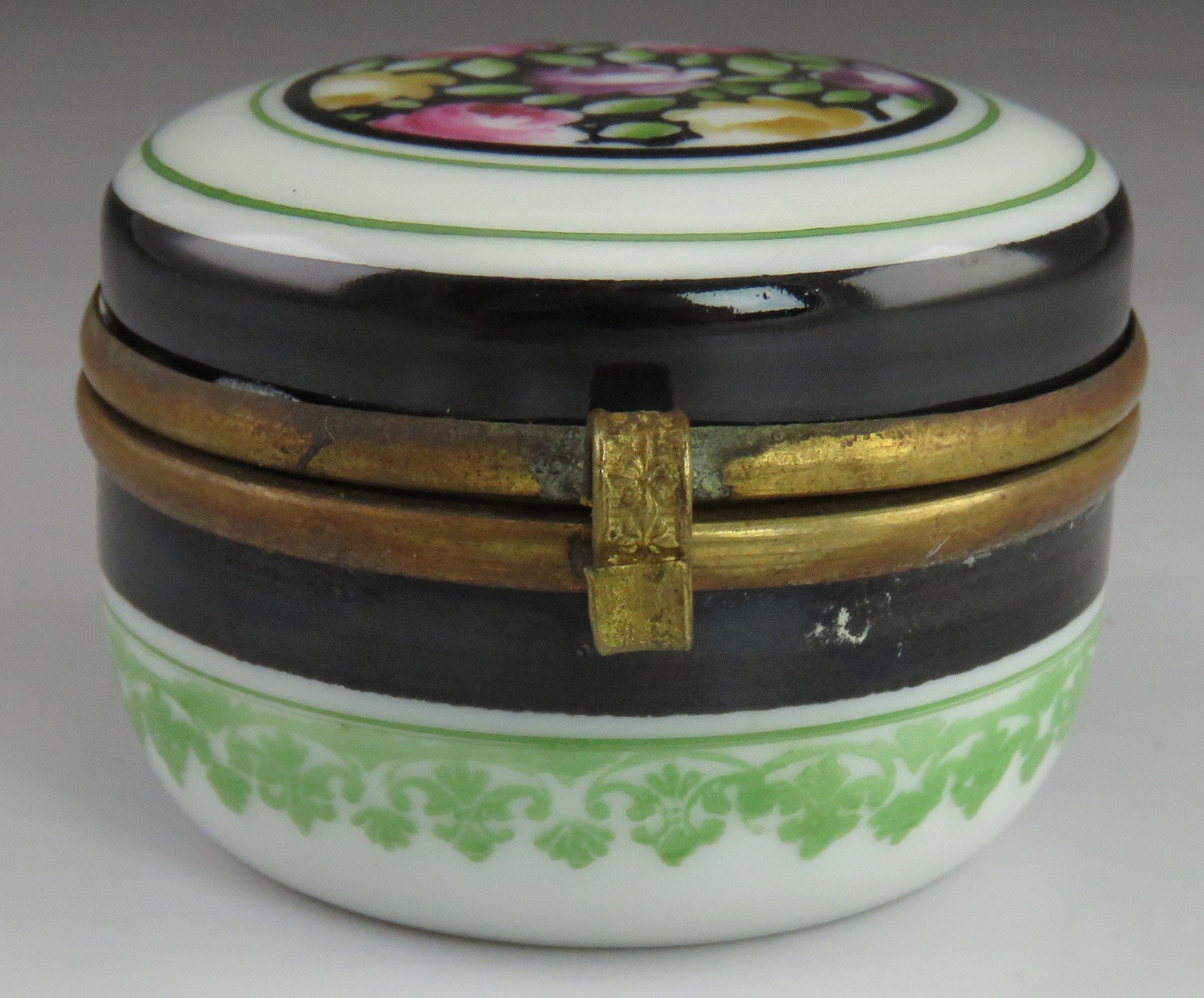 Early 1900's Antique Hand Painted Floral Porcelain and | Etsy