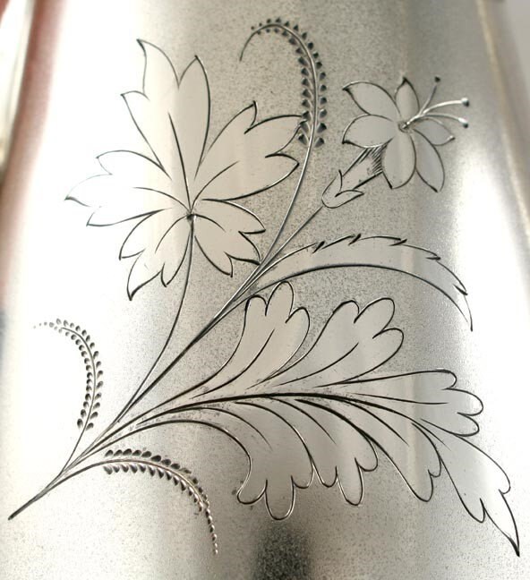 Antique Victorian Bright Cut Engraved Silver Plated Double | Etsy