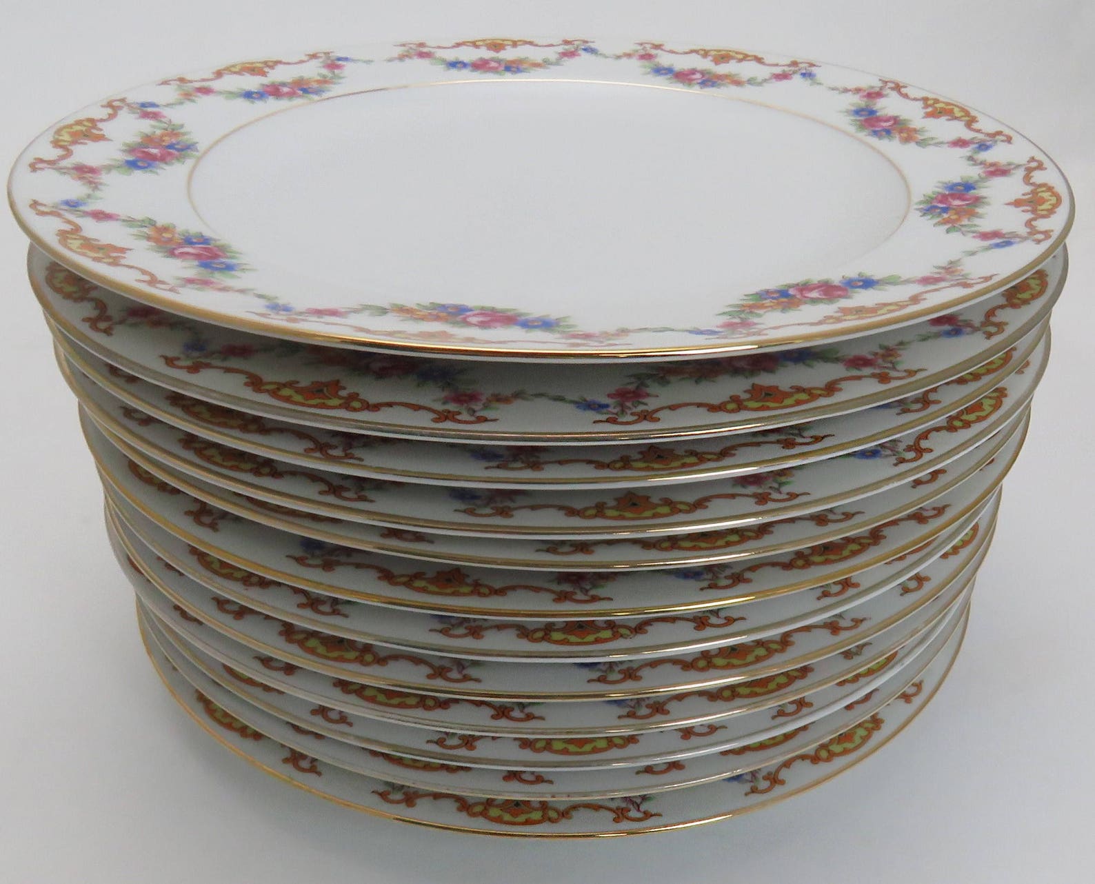 Lovely Set 12 Czech Epiag 9561 Floral Dinner Plates - Etsy