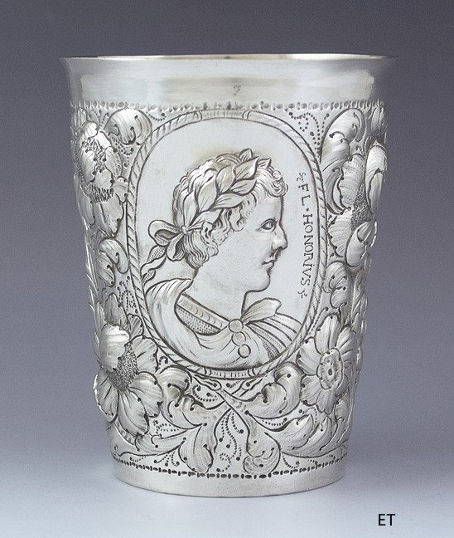 Antique 1662-1691 Rare German .800 -.900 Silver Beaker Cup by Christian ...