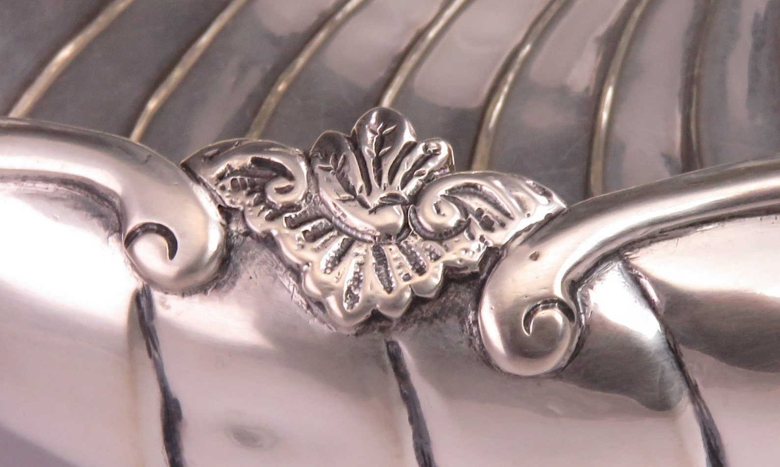 Late 1600s/early 1700s European German? Silver Fluted Swirl Footed Bowl ...