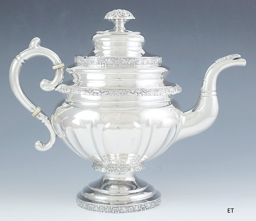Superb Antique c1835-1845 American Coin Silver Teapot G. Boyce | Etsy