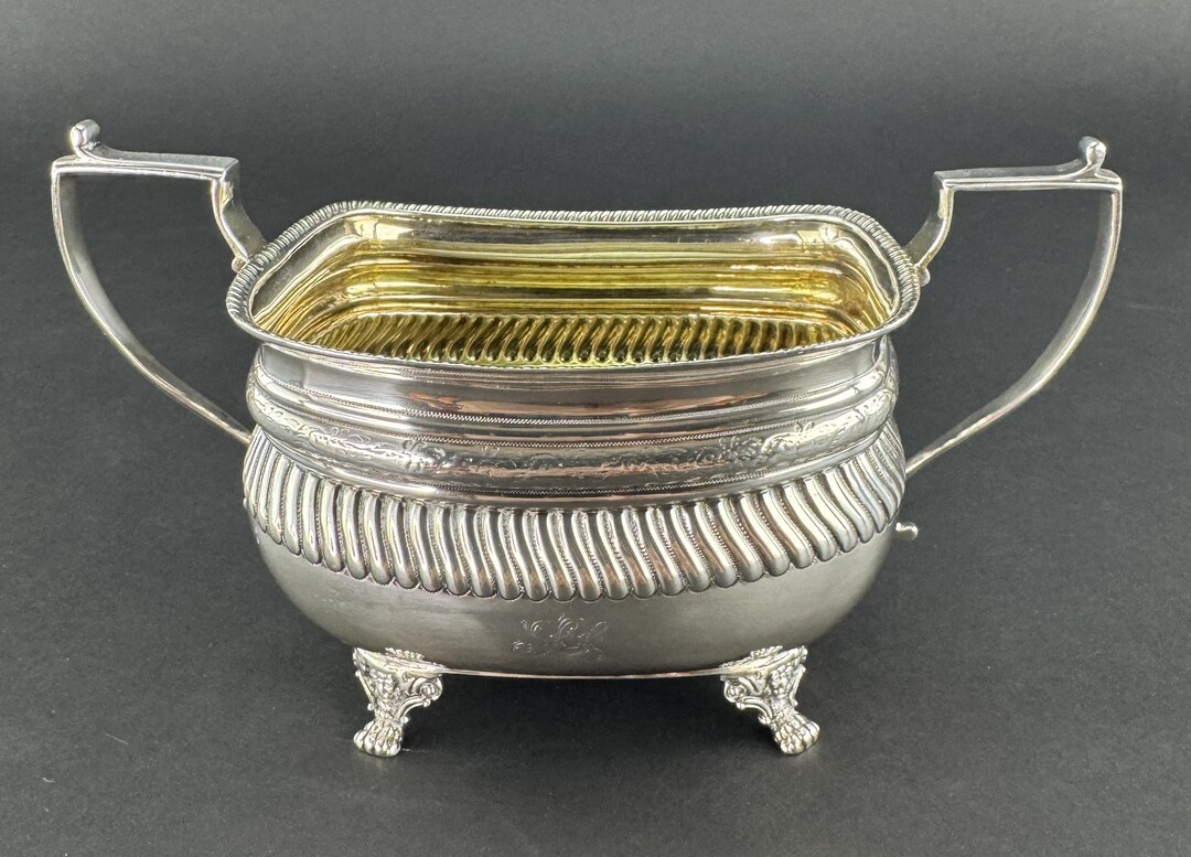 1813 English Sterling Silver 2 Handled Sugar Bowl Classical Form - Etsy