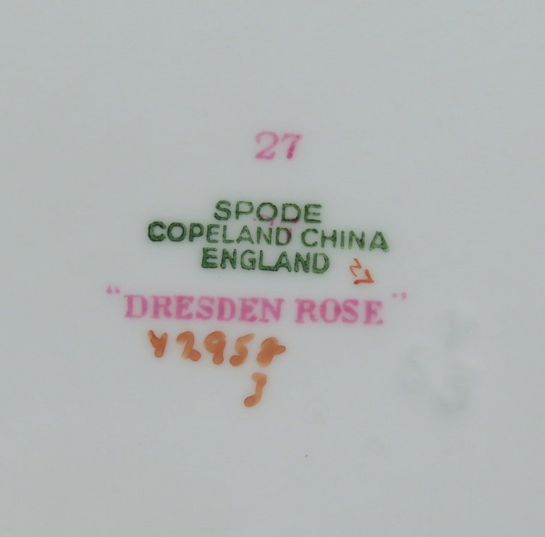 Copeland Spode Dresden Rose Savoy English Porcelain Serving - Etsy