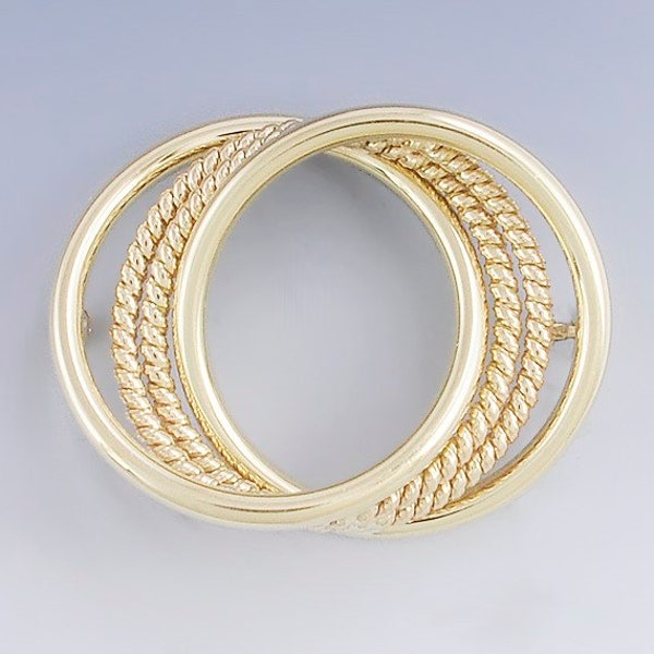 Interlocking Circles Brooch - Etsy