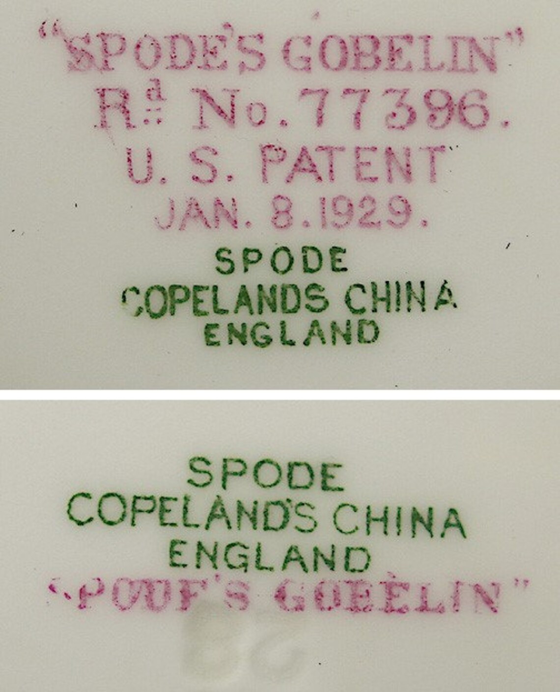 2 English Spode's Gobelin Pattern Porcelain Saucers - Etsy