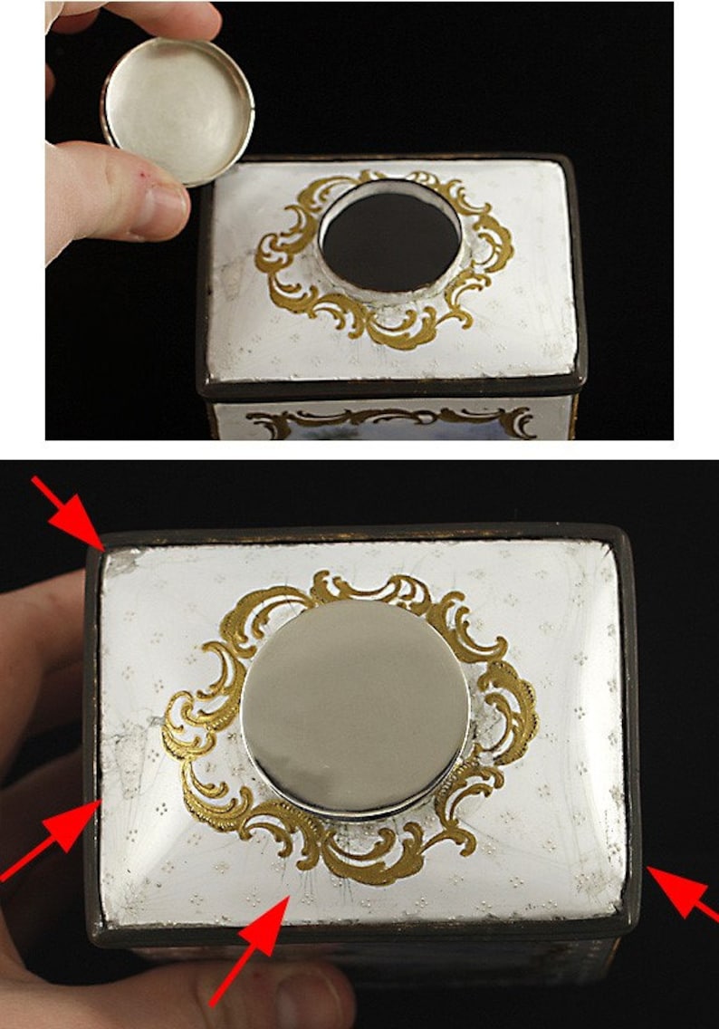 Rare South Staffordshire Enamel Tea Caddy C1770 | Etsy