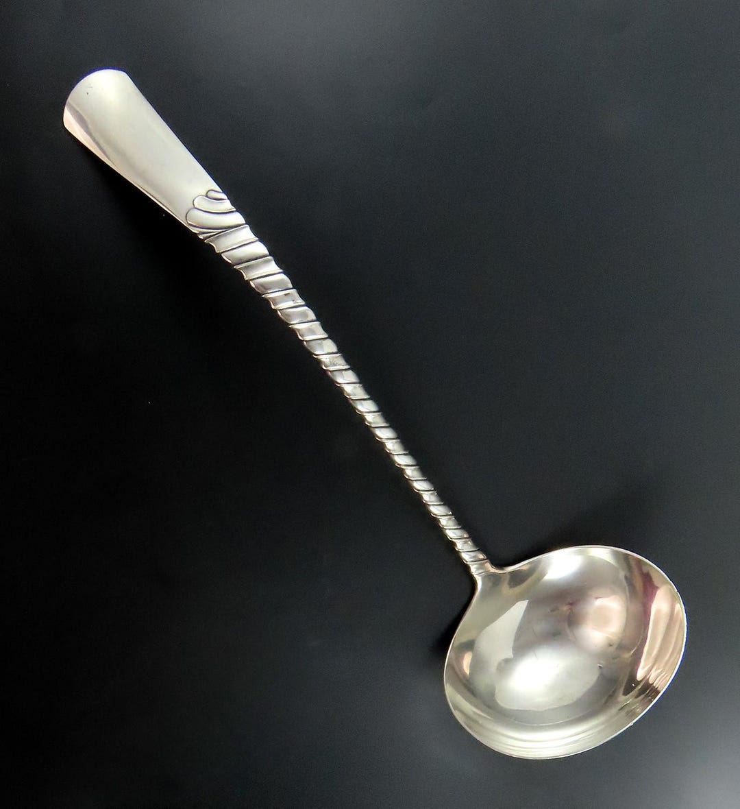 Elegant Gorham Colonial Sterling Silver Large Soup Punch Ladle No Mono ...